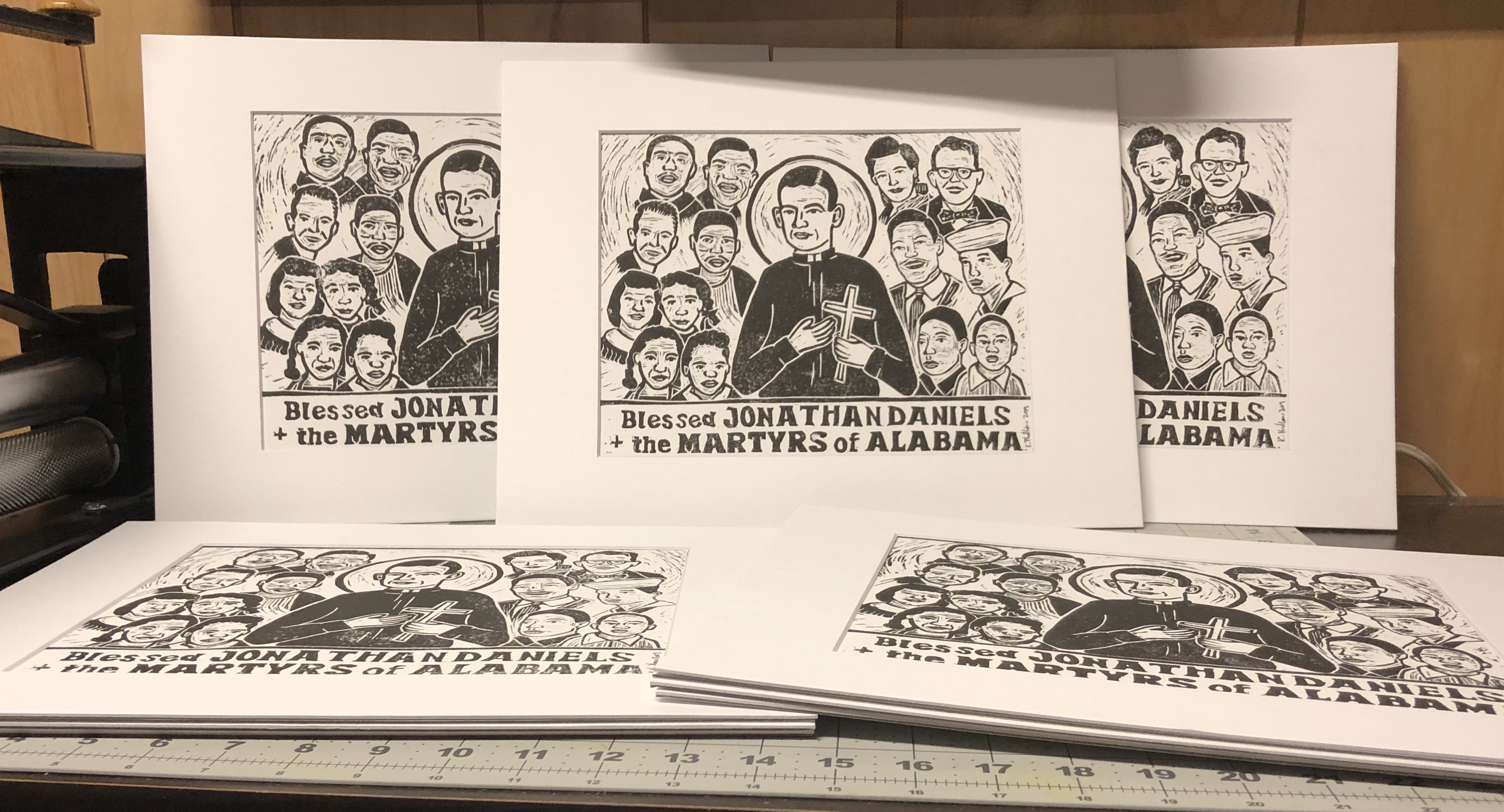 Blessed Jonathan Daniels + the Martyrs of Alabama Icon Print – Kelley ...
